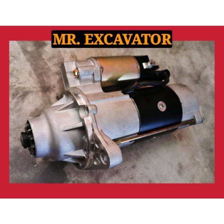 Excavator Starter Motor For Mitsibushi 6D14 6D15 6D16 6D17 Engine 24V ...