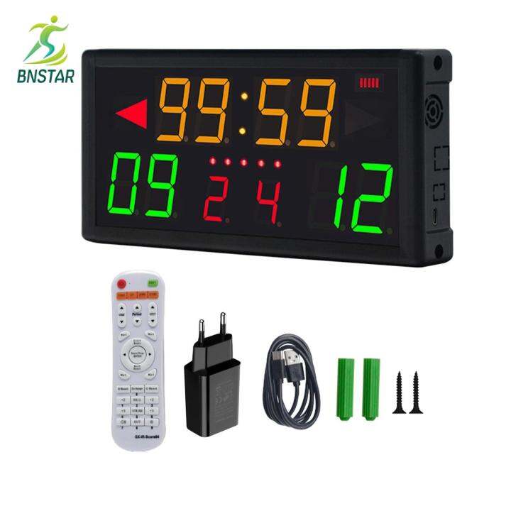BNSTAR Digital Scoreboard LED Display Score Clock for Badminton ...