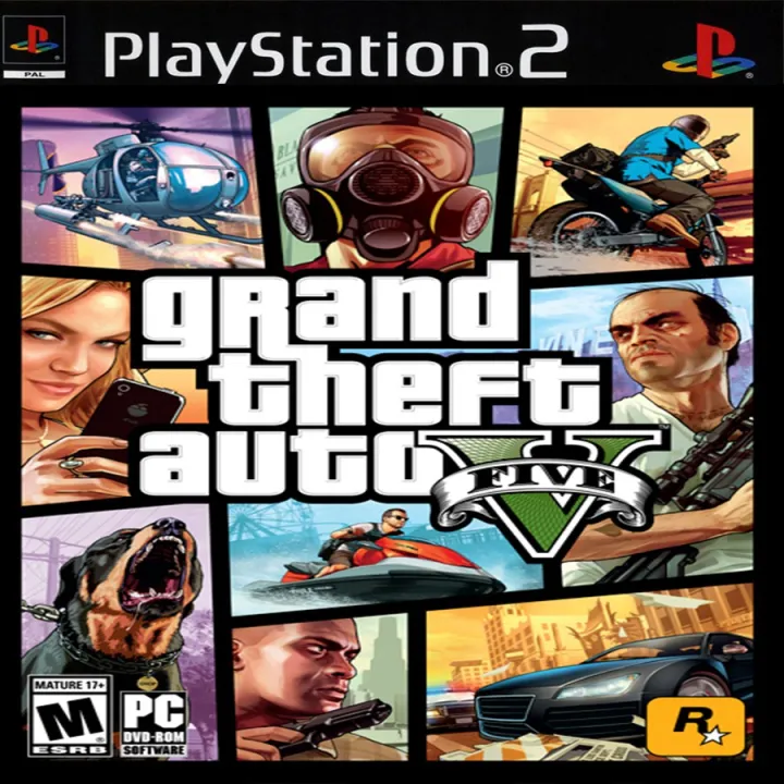 (GTA ️GTA V) แผ่นเกมส์ (PS2) (ส่งไว) Grand Theft Auto [ เสริมสร้าง ...