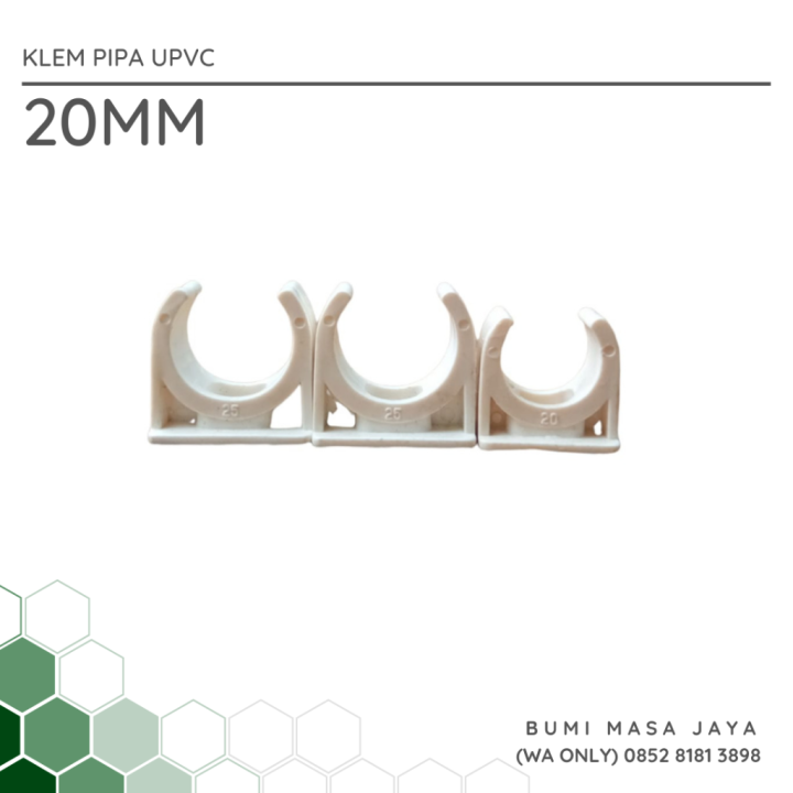 KLEM PIPA LISTRIK UPVC DIAMTER 20mm 25mm | Lazada Indonesia