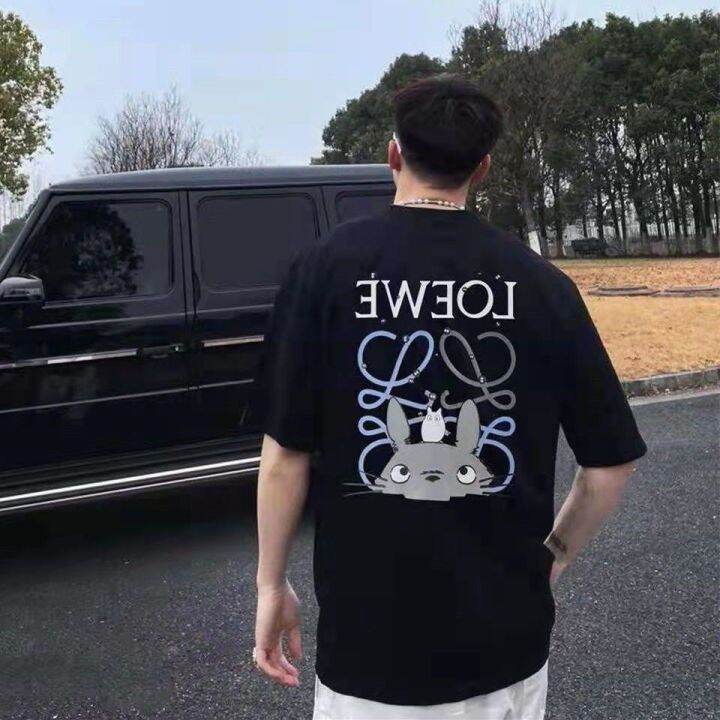 เสื้อยืด Loewe Luo Ywei ใหม่2022ใหม่ฤดูใบไม้ผลิและฤดูร้อน LOEWE Totoro ...