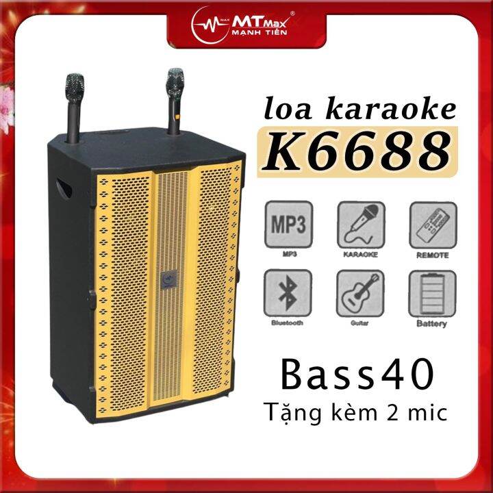Loa kéo MTMAX K6688 bass 40 công suất lớn 4 tấc 1 mid 1 treble - Loa ...