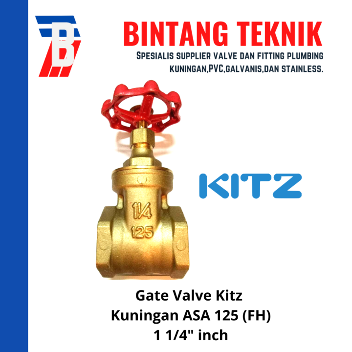 Gate Valve Kitz Kuningan 1 1/4" inch | Lazada Indonesia