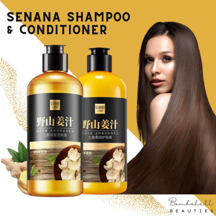 SENANA Ginger Essence Shampoo & Conditioner Hair Repair Dry Damaged ...