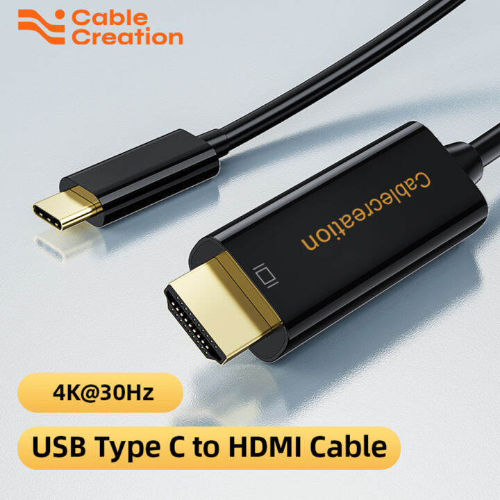 CableCreation USB Type C to HDMI Cable Cord 4K 30Hz Thunderbolt 3 4 USB C HDMI Adapter for Pro ...