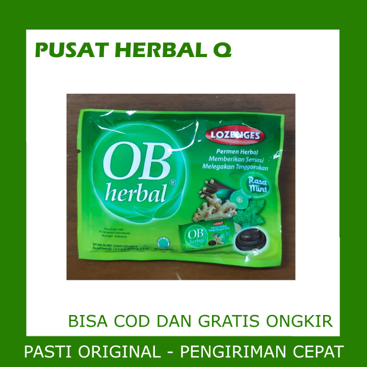 OB HERBAL LOZENGES PERMEN RASA MINT ISI 5 | Lazada Indonesia