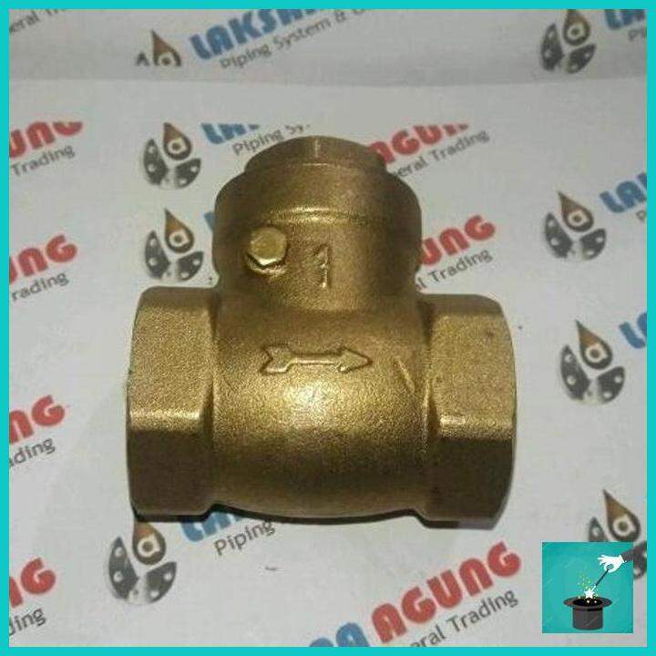 HARGA SWING CHECK VALVE KUNINGAN 1" INCH - MAGICSTORE9 | Lazada Indonesia