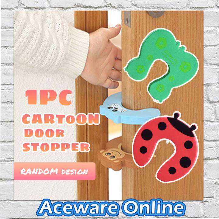 Safety Cute Cartoon Door Stopper Baby Kids Finger Pinch Guard EVA ...