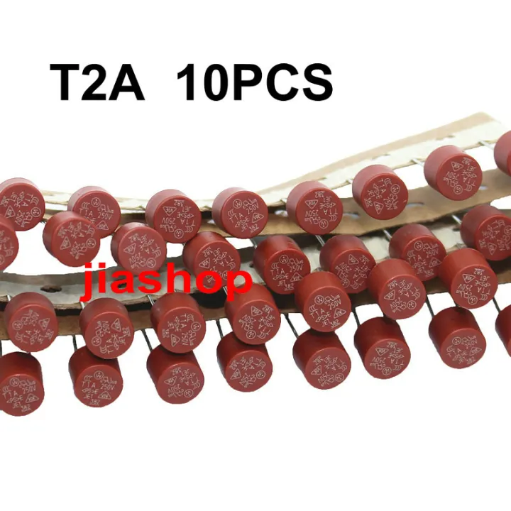 10Pcs 382 Slow Blowฟิวส์250V T0.5 T1A T1.6A T2A T2.5A T3.15A T4A T5A T6 ...