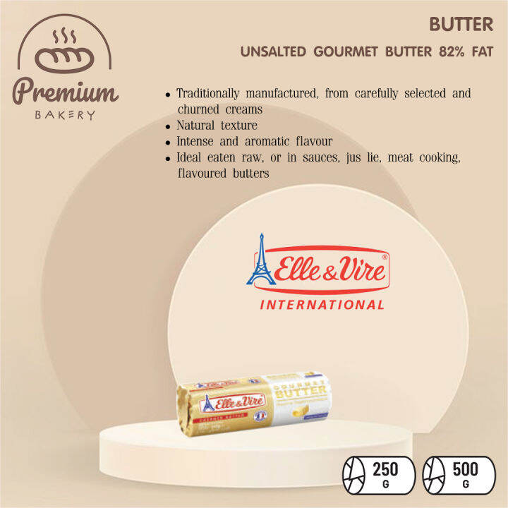 ELLE&VIRE | Unsalted Gourmet Butter 82% Fat | Lazada.co.th