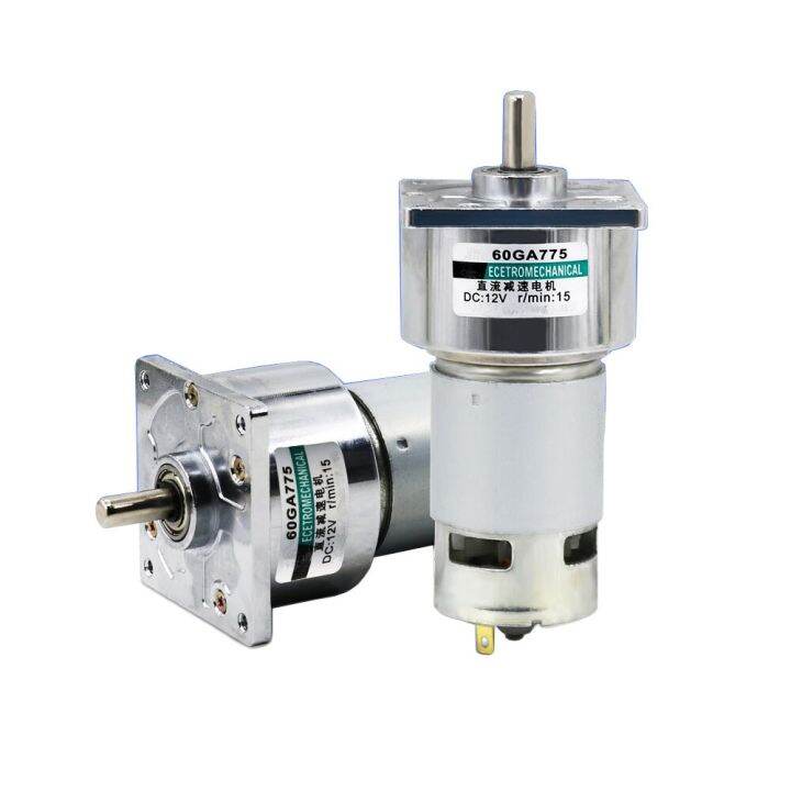 60GA775 12 Volt 24V High Torque Micro Permanent Magnet DC Gear Motor ...