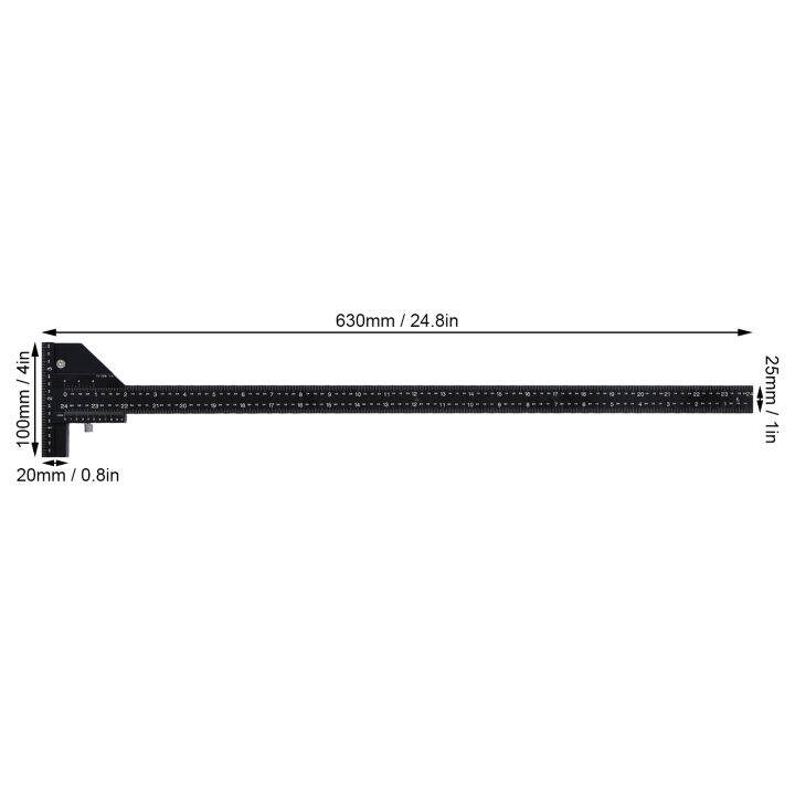 T Type Scribing Ruler, 600mm Range Marking Vernier Caliper Corrosion ...