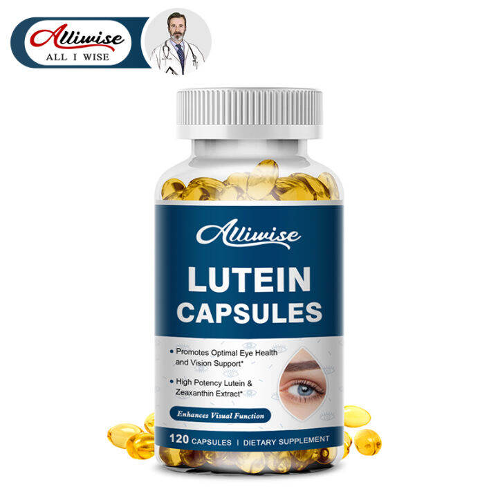 Alliwise Lutein with zeaxanthin Capsule Supplement for Eye Health To ...