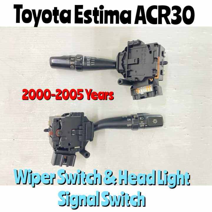 🇯🇵🇯🇵 Toyota Estima ACR30 MCR30 Wiper Switch & Head Lamp Signal Switch ...