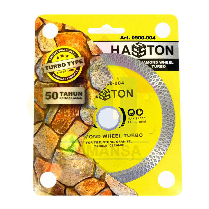 HASTON DIAMOND WHEEL TURBO ART.0900-004 4 INCH - TURBO TIPE | Lazada ...