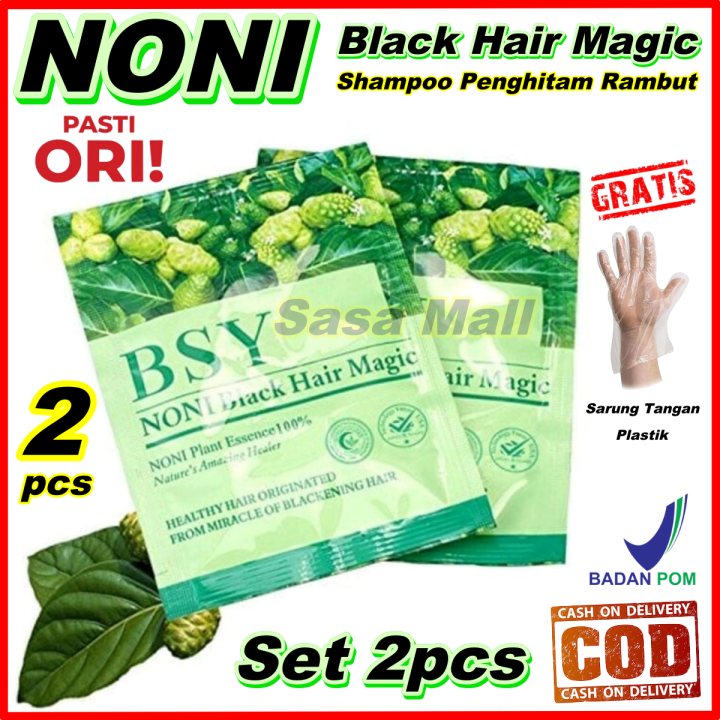 [COD] BSY NONI Black Hair Magic Original BPOM Ecer 1pcs atau 2pcs Cat ...