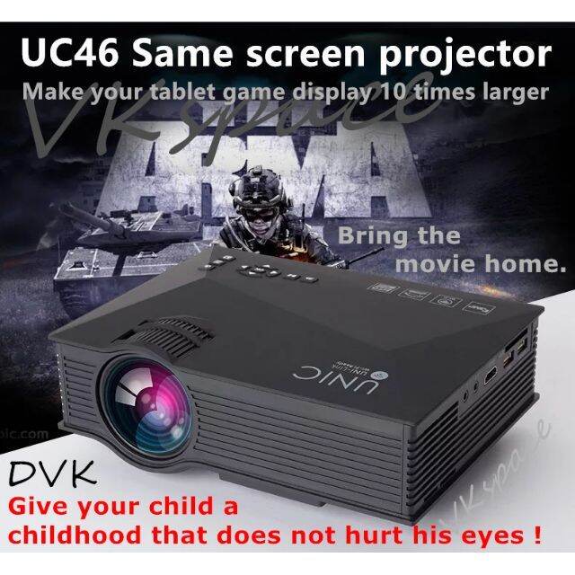 Video projector entertainment with screen UNIC UC46 original | Lazada PH