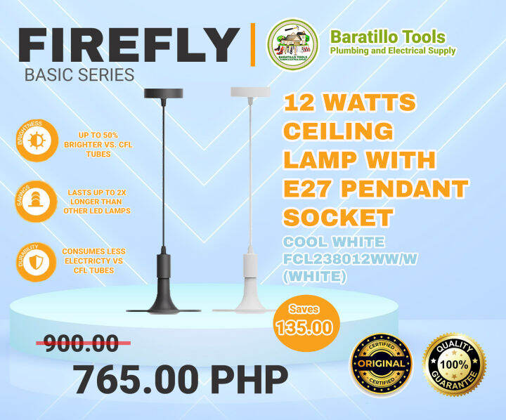 FIREFLY 12W Pro Series LED 3-Step Dimming Ceiling Lamp | Lazada PH