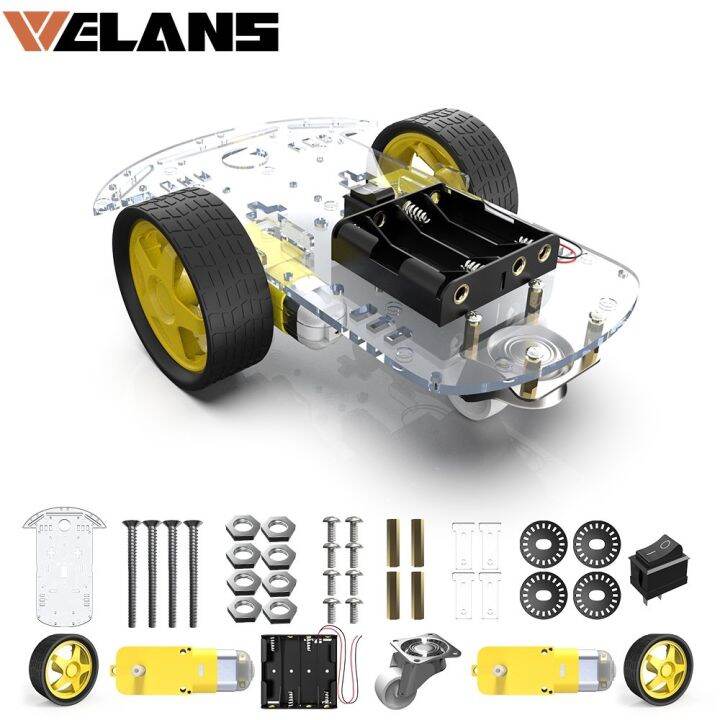 Robot Edukasi 2wd Mobil Robot Pintar Kerangka Mobil Kit Swakarya Dengan