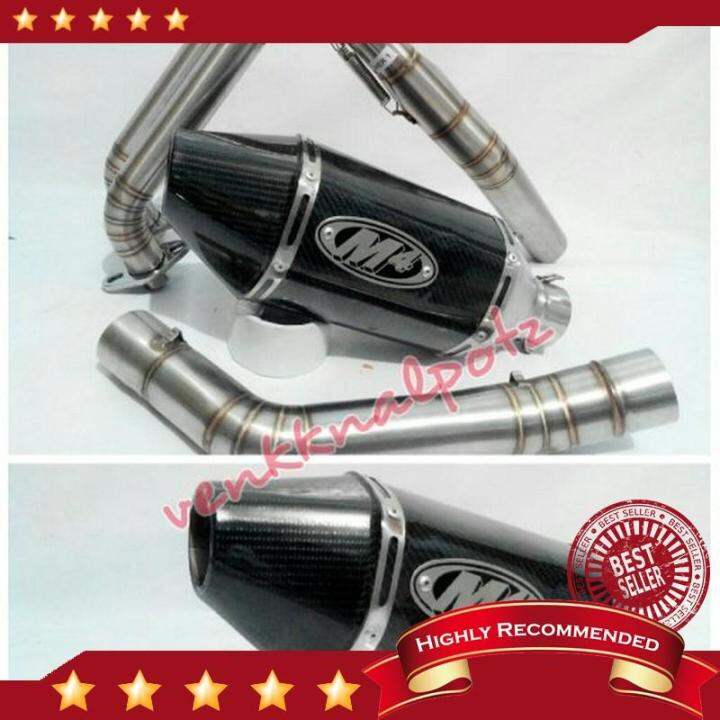 Knalpot M4 Carbon Full System Ninja 250 Las Cacing | Lazada Indonesia