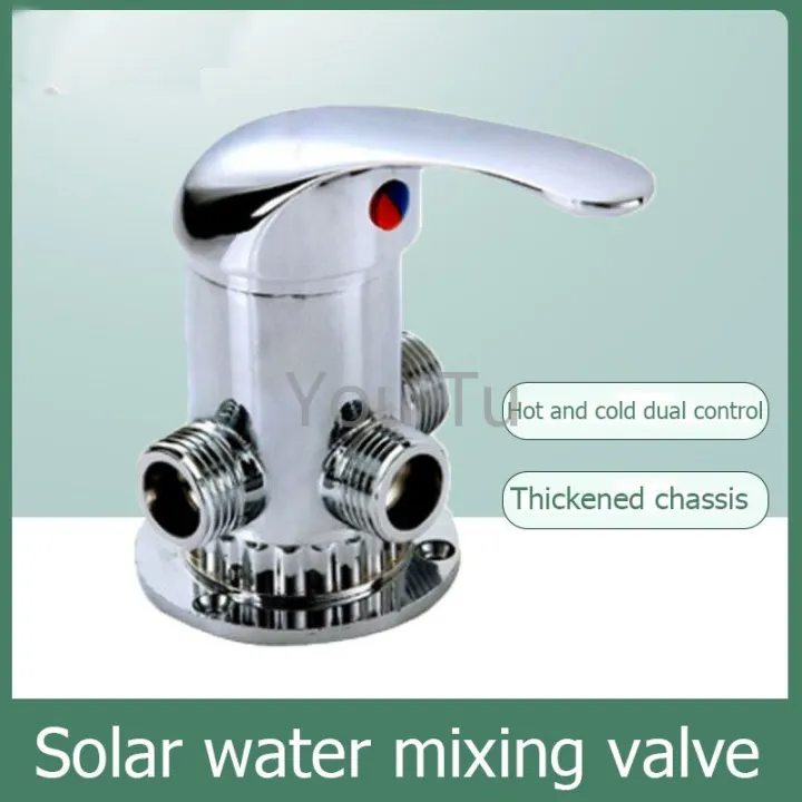 2 in 1out Solar water heater mixing valve exposed shower mixing faucet ...