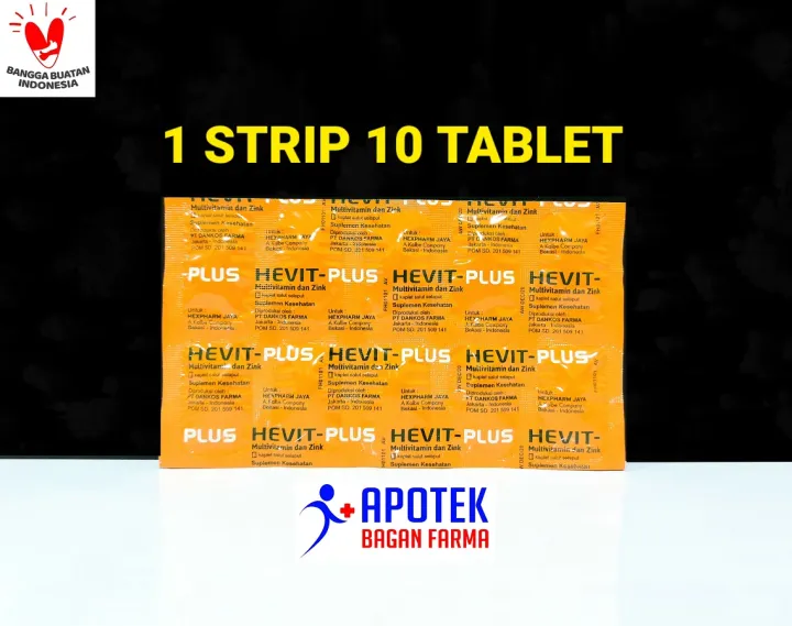 HEVIT PLUS VITAMIN C 500 MG + B + ZINC + E ( 1 STRIP 10 TABLET ...