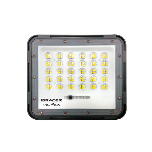 โคมฟลัดไลท์โซลาร์เซลล์ RACER LED 100W IP65 3000K รุ่นอินฟินิต แสงวอร์ม ...