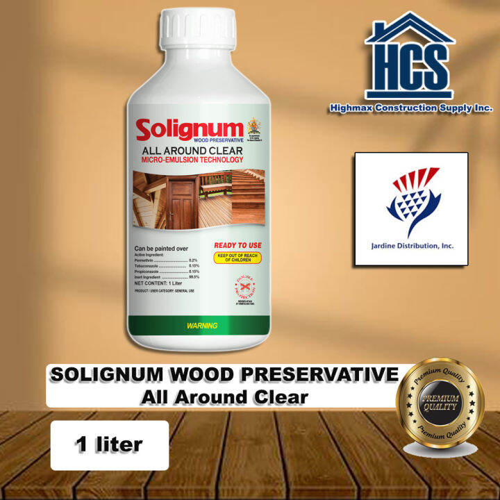 JARDINE Solignum Wood Preservative All Around Clear (liter) | Lazada PH