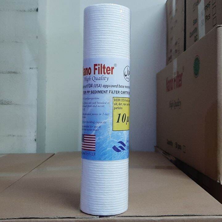 ISI 5 PCS Cartridge Filter Air / Sediment / Water Filter 10" Nano ...