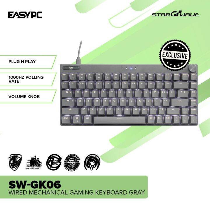 EasyPC | Starwave SW-GK06 Outemu Red / Outemu Blue Black, White and ...