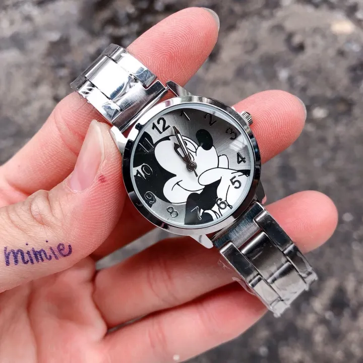 Watchtime นาฬิกาข้อมือ หน้าปัดลายมิกกี้เมาส์ สายเลทตัดสายได้ ขนาด30mm ...