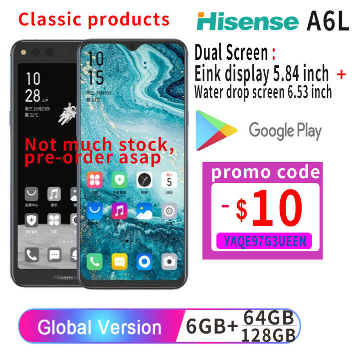 Hisense A6L Play Snapdragon 660 Android 9.0สมาร์ทโฟนดั้งเดิม6.63 "HD 5. ...