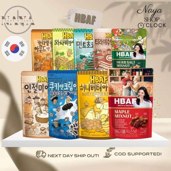 HBAF Honey Butter Almond / Wasabi Almond / Caramel Almond & Pretzel 210g | Lazada PH
