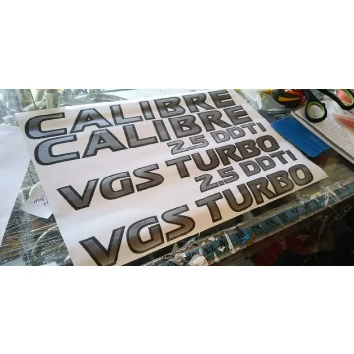 Nissan Navarra Calibre 2.5 DDTi VGS Turbo Sticker Set | Lazada PH