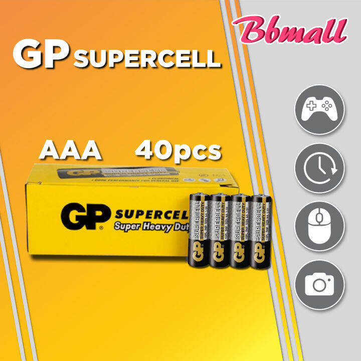 GP SUPERCELL Super Heavy Duty AA 1.5V Battery Batteries 1 BOX ONLY | Lazada