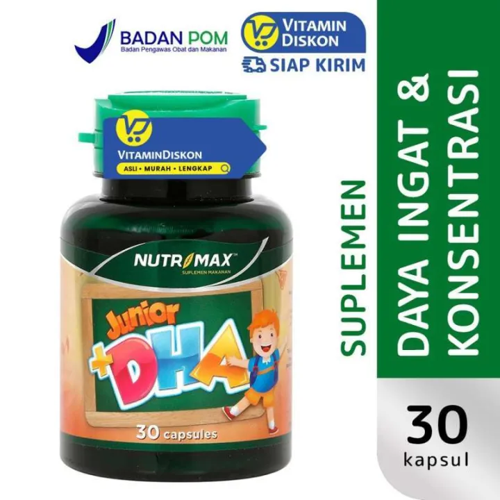 NUTRIMAX JUNIOR PLUS DHA ISI 30 ORIGINAL VITAMIN KECERDASAN ANAK | Lazada Indonesia