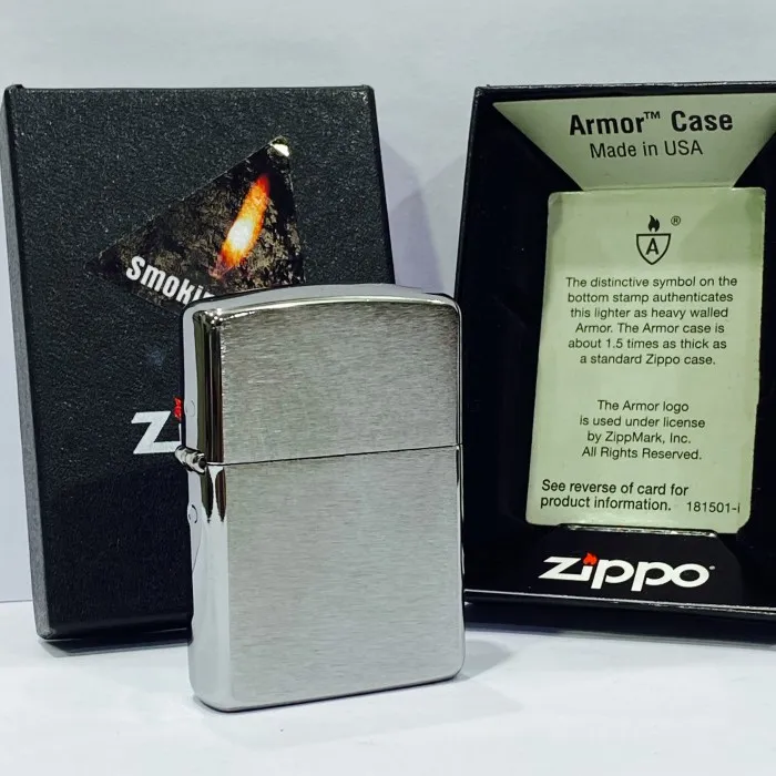 ZIPPO ARMOR BRUSHED CHROME 162 | Lazada Indonesia