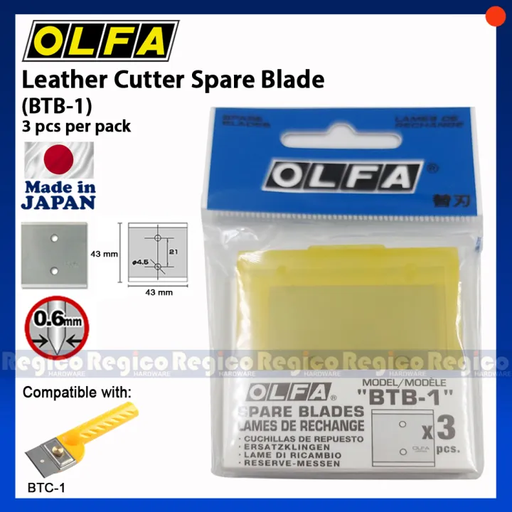 Olfa SPARE BLADE BTB-1 for Leather Knife Cutter BTC-1 Regico Hardware | Lazada PH