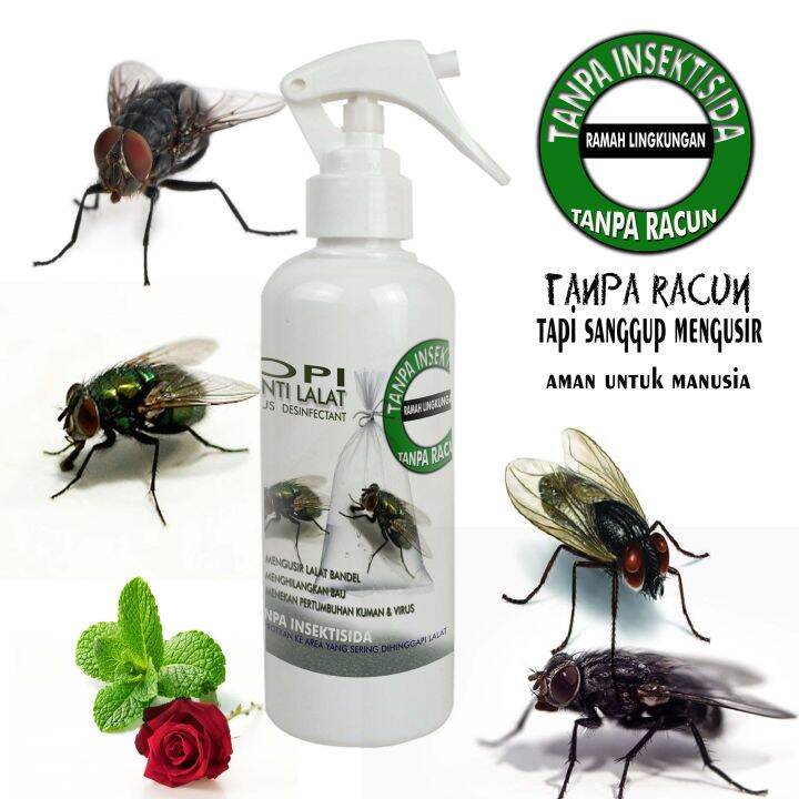 OPI Anti Lalat laler tanpa racun mengusir lalat aman bagi manusia 60ml ...