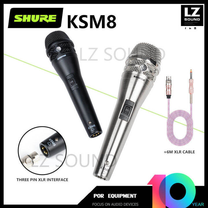 LZ SOUND SHURE KSM8 dynamic microphone wired mic Clear vocal mike ...