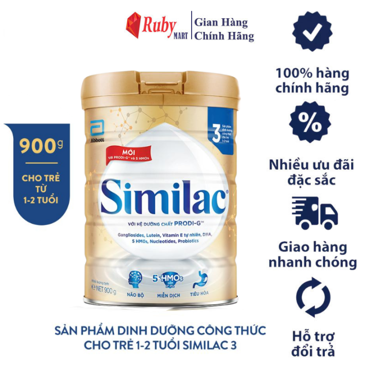 [ DATE T3/24 ] [ FREESHIP MAX ] Sữa bột Similac 3 900g đột phá dinh ...