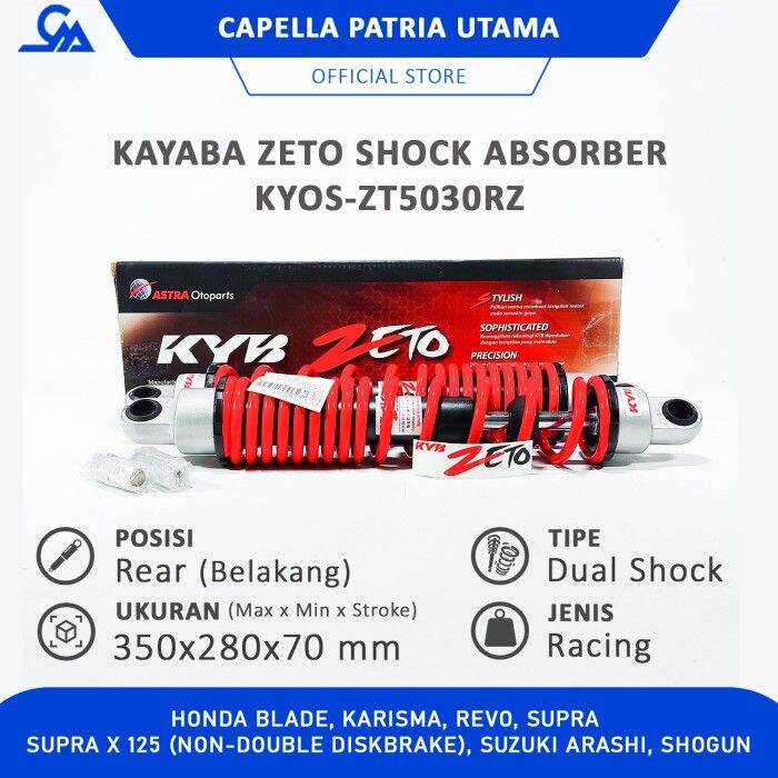 SHOCK MOTOR KAYABA ZETO KYOS-ZT5030RZ HONDA BLADE KARISMA REVO SUPRA X ...