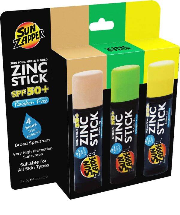 [PRE-ORDER] Sun Zapper Zinc Oxide Sun Block - Skin Tone, Green & Gold ...