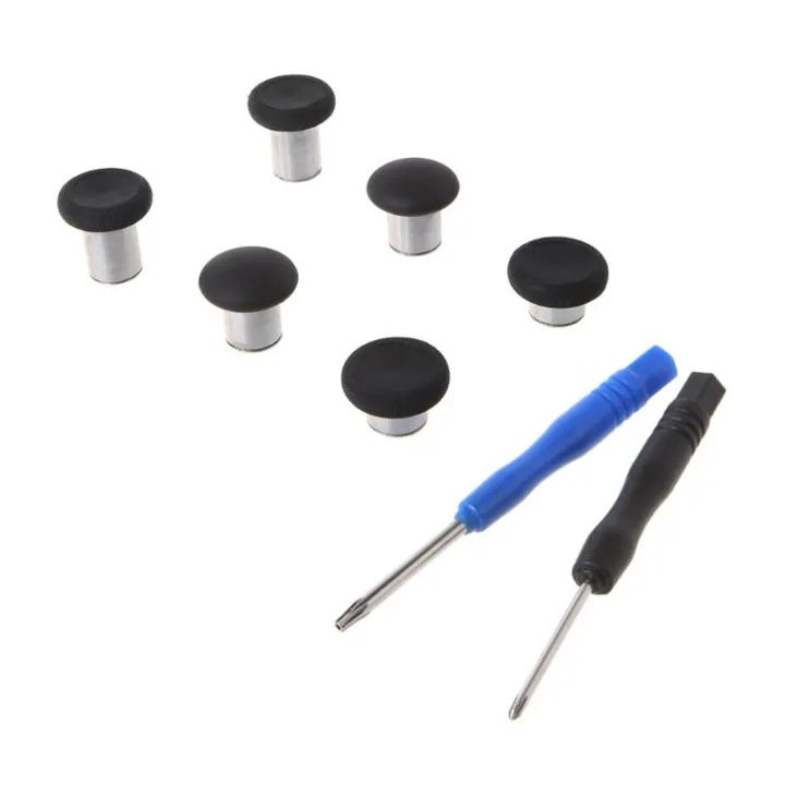 6pcs Set Swap Thumb Analog Sticks Grips Stick D Pad Bumper Trigger Button Screw Driver Gamepad