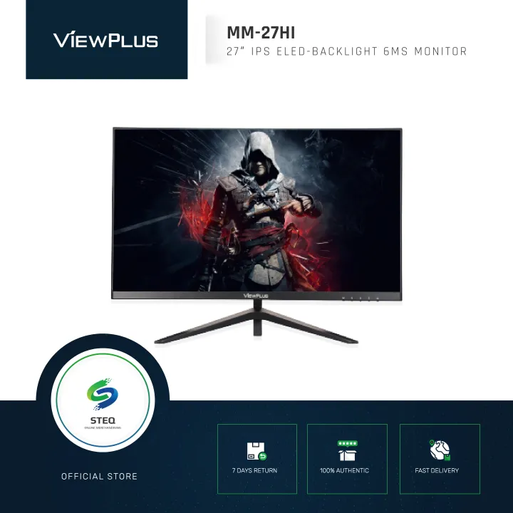 STEQ VIEWPLUS MM-27HI 27" ELED-BACKLIGHT IPS GAMING MONITOR | Lazada PH