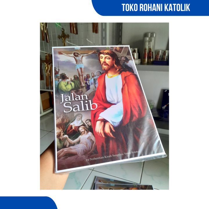 POSTER JALAN SALIB - 14 LEMBAR (32X22CM) / POSTER 14 PERHENTIAN JALAN ...