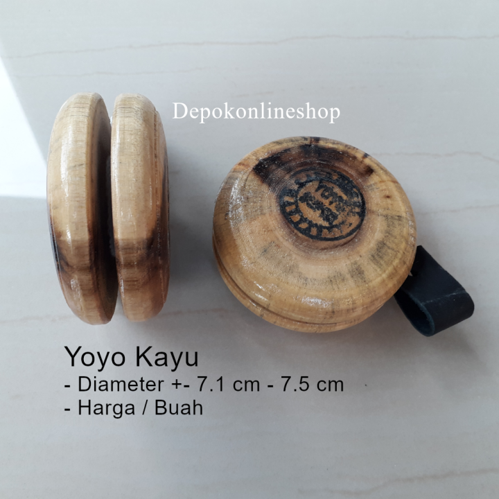 Yoyo Kayu Mainan Jadul 90an Anak Laki Cowok Permainan Tradisional Murah ...