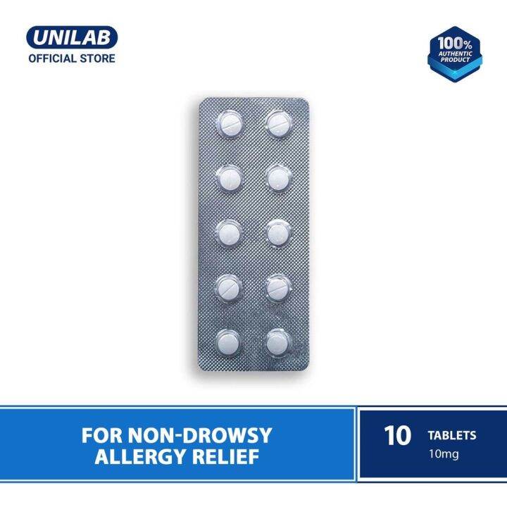 Allerta 10 Tablets 10mg Loratadine (For Non-Drowsy Allergy Relief ...