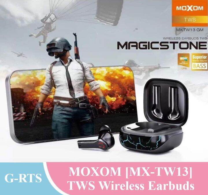 MOXOM [MX-TW13] True Wireless Stereo Earbuds MAGICSTONE Bluetooth ...