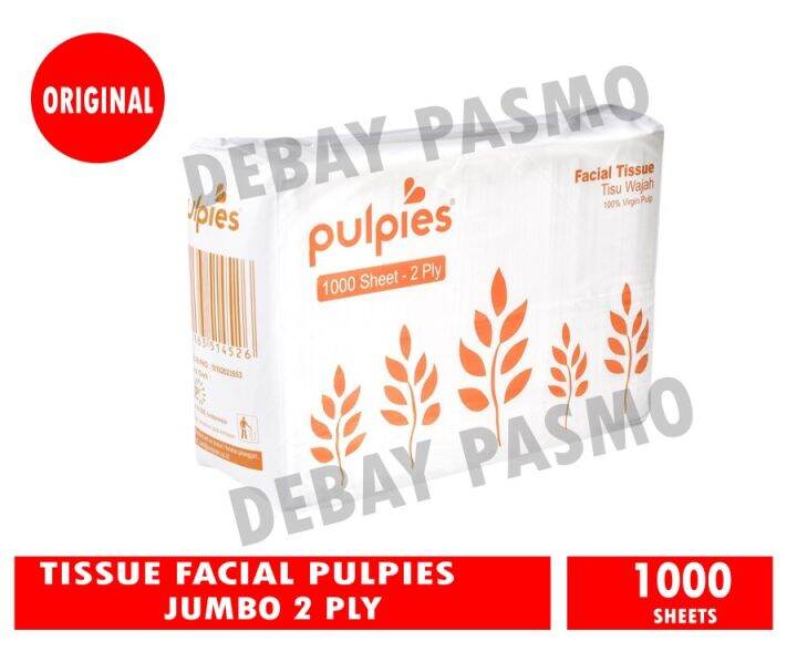 Pulpies Tissue 1000s 2ply - tissue jumbo 1000 sheets - pulpies 700 ...